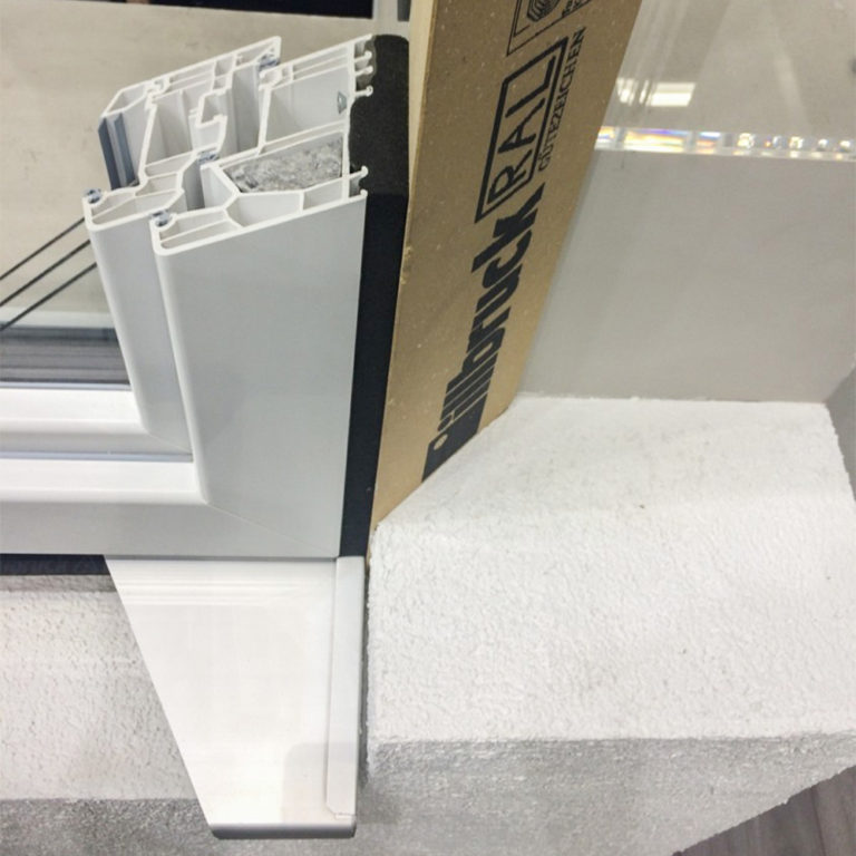 Выносной монтаж окон по инновационной системе blaugelb Triotherm.